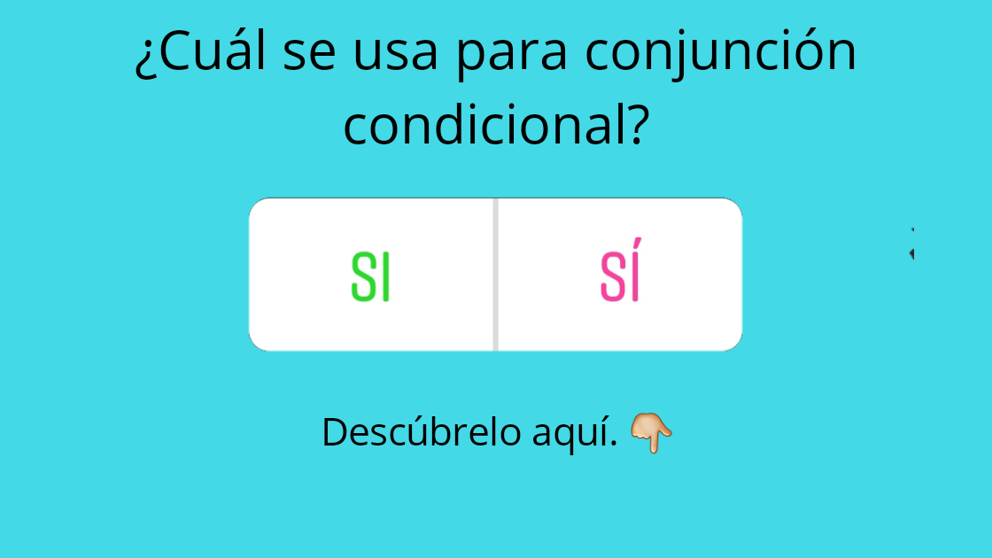 La diferencia entre "si" y "sí".