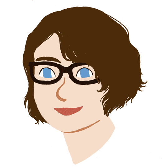 Kristen Acampora Illustration: Animated Gif- Self Portrait.