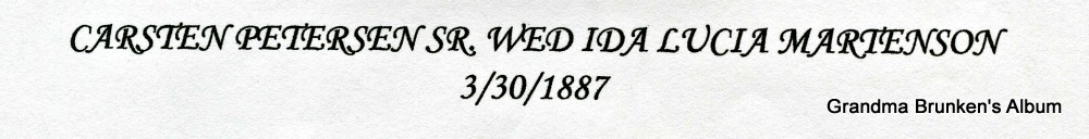 Grandma Brunken's Post Card Album: Carsten And Ida Lucia (Martensen ...