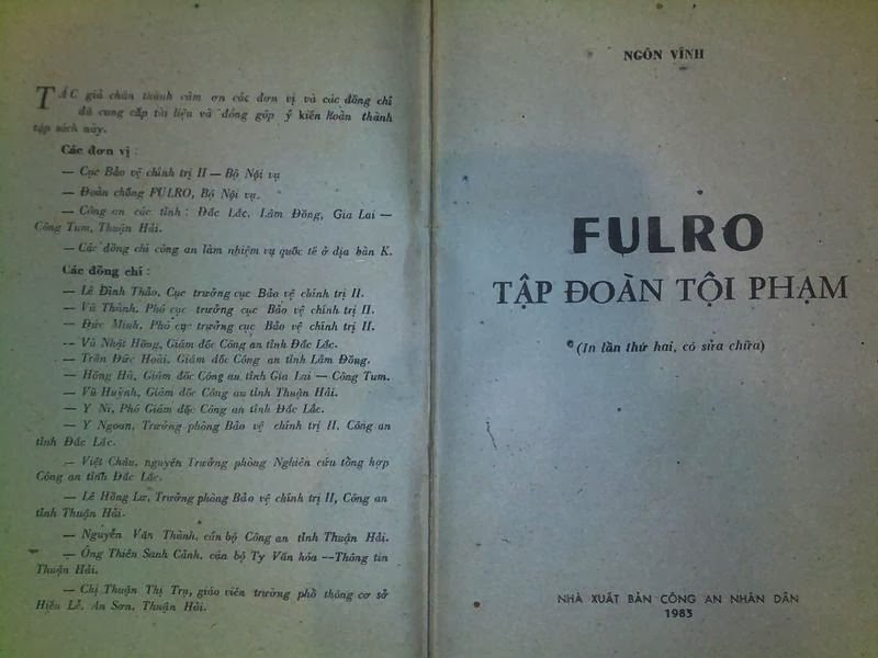 Báo liếp: Bantroik5: FULRO – NGUYÊN NHÂN GÂY BẤT ỔN CHÍNH TRỊ Ở TÂY ...