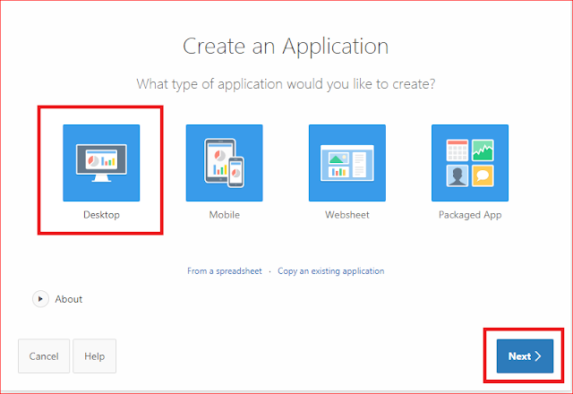 How to Create Application in Oracle APEX - Javainhand Tutorial