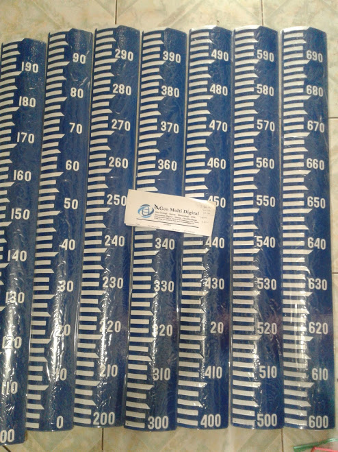 Peil scale, Piel schaal Plat Ukur tinggi Air Tlp: 081283142478: Peil ...