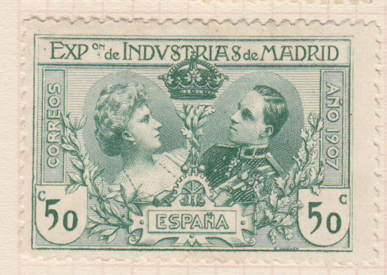 Blogart: Spanish Postage Stamps-Madrid Industrial Exposition-1907