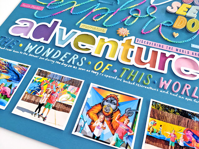 Travel Explore Adventure Layout by Paige Evans | Paige Taylor Evans