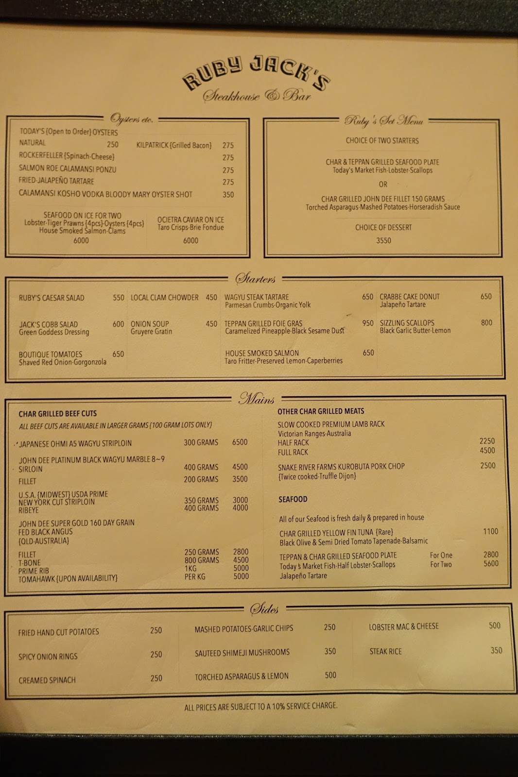 jin loves to eat: Ruby Jack's Steakhouse and Bar ♥ ♥ ♥