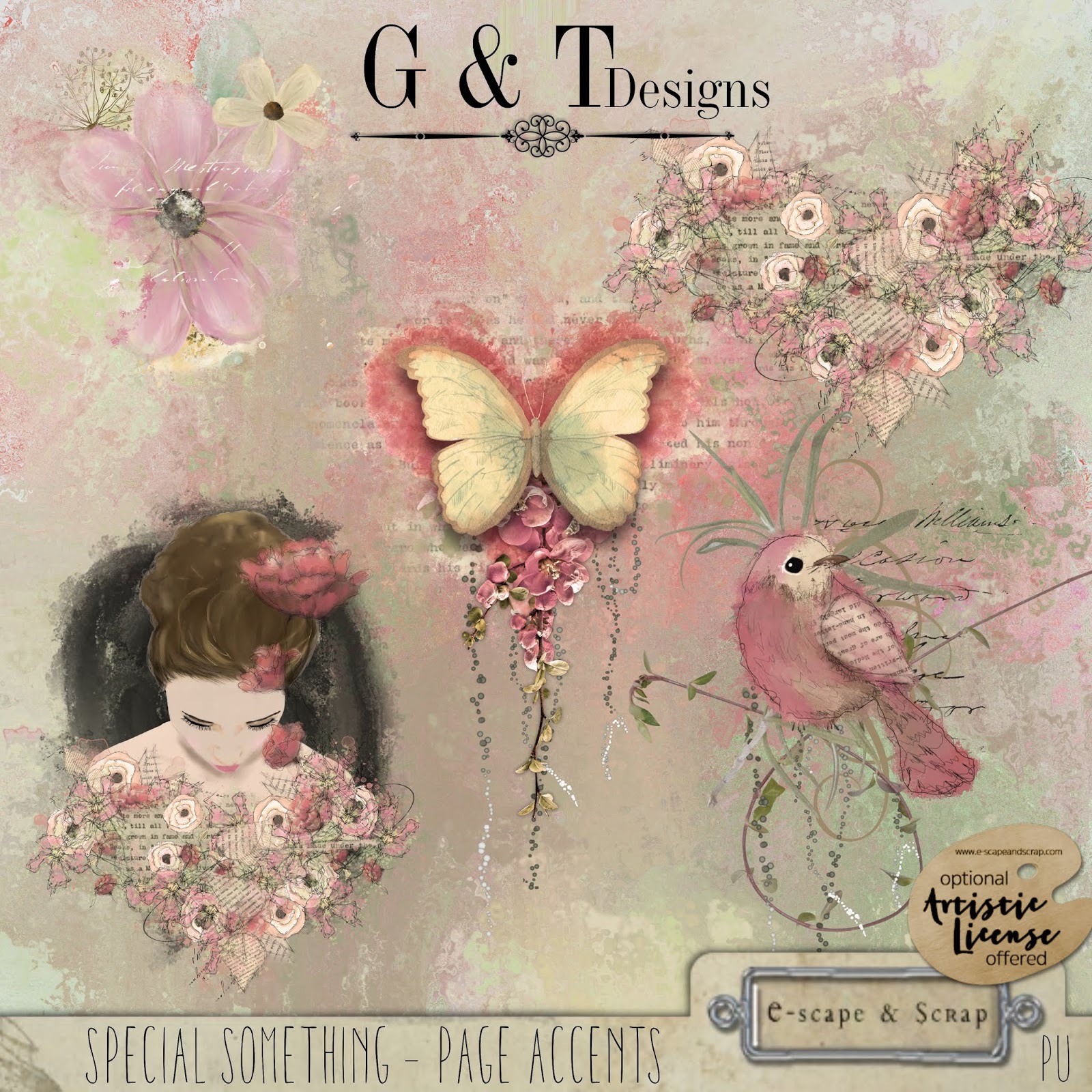 E-scape and Scrap: G&T Designs - Special Something Kit & Freebie