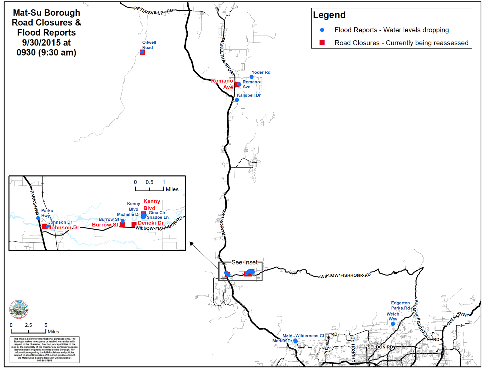 Mat-Su Flooding Sept. 2015: September 2015