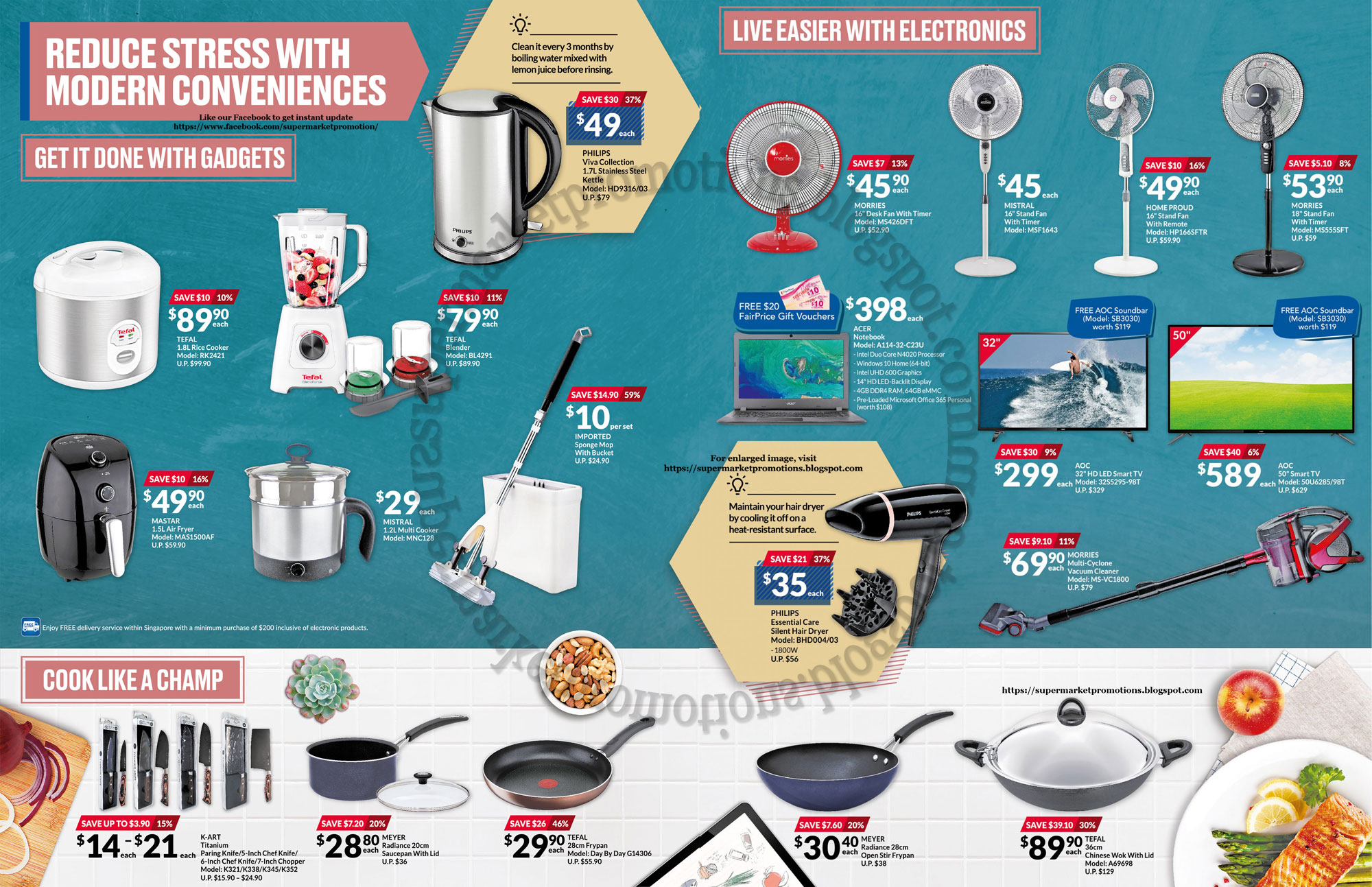 NTUC FairPrice Xtra Home Appliances and Cookware Promotion 24 September ...