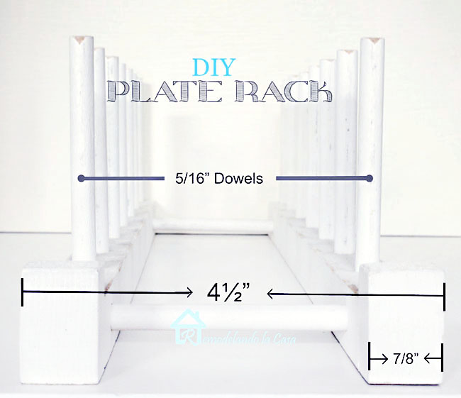 Kitchen Organization - Plate Rack Ideas - Remodelando la Casa