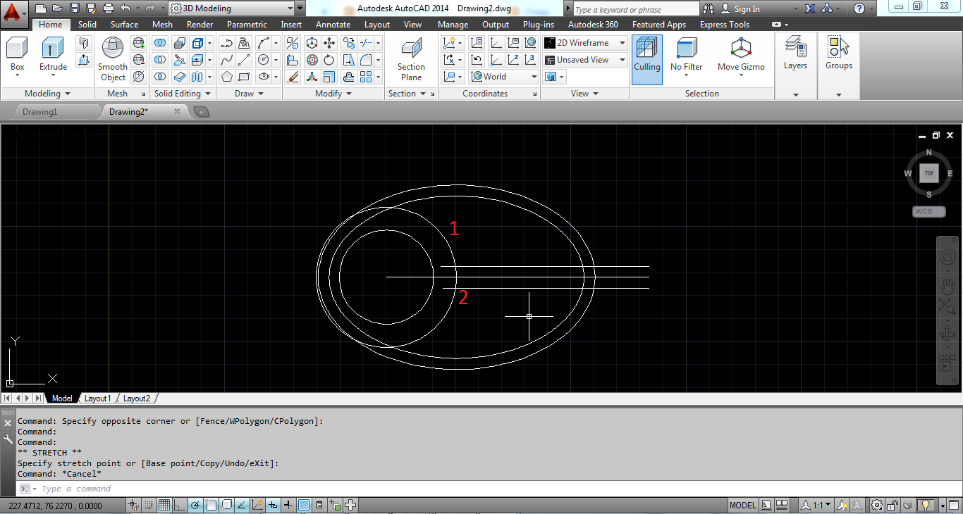 Step by step procedure to create elliptical component drawing using ...