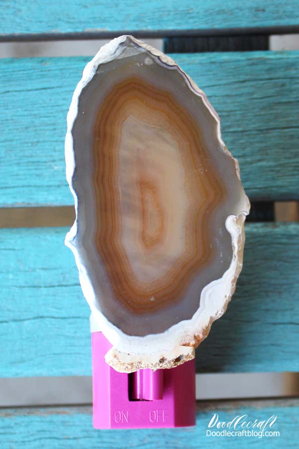 Agate Slice Nightlight Craft Project DIY