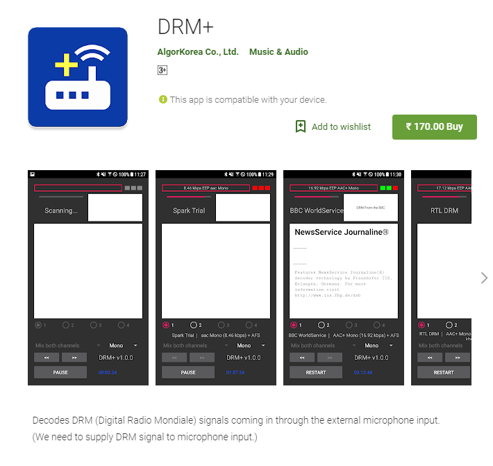 R A D I O A C T I V I T Y: New Android based DRM (Digital Radio Modiale ...
