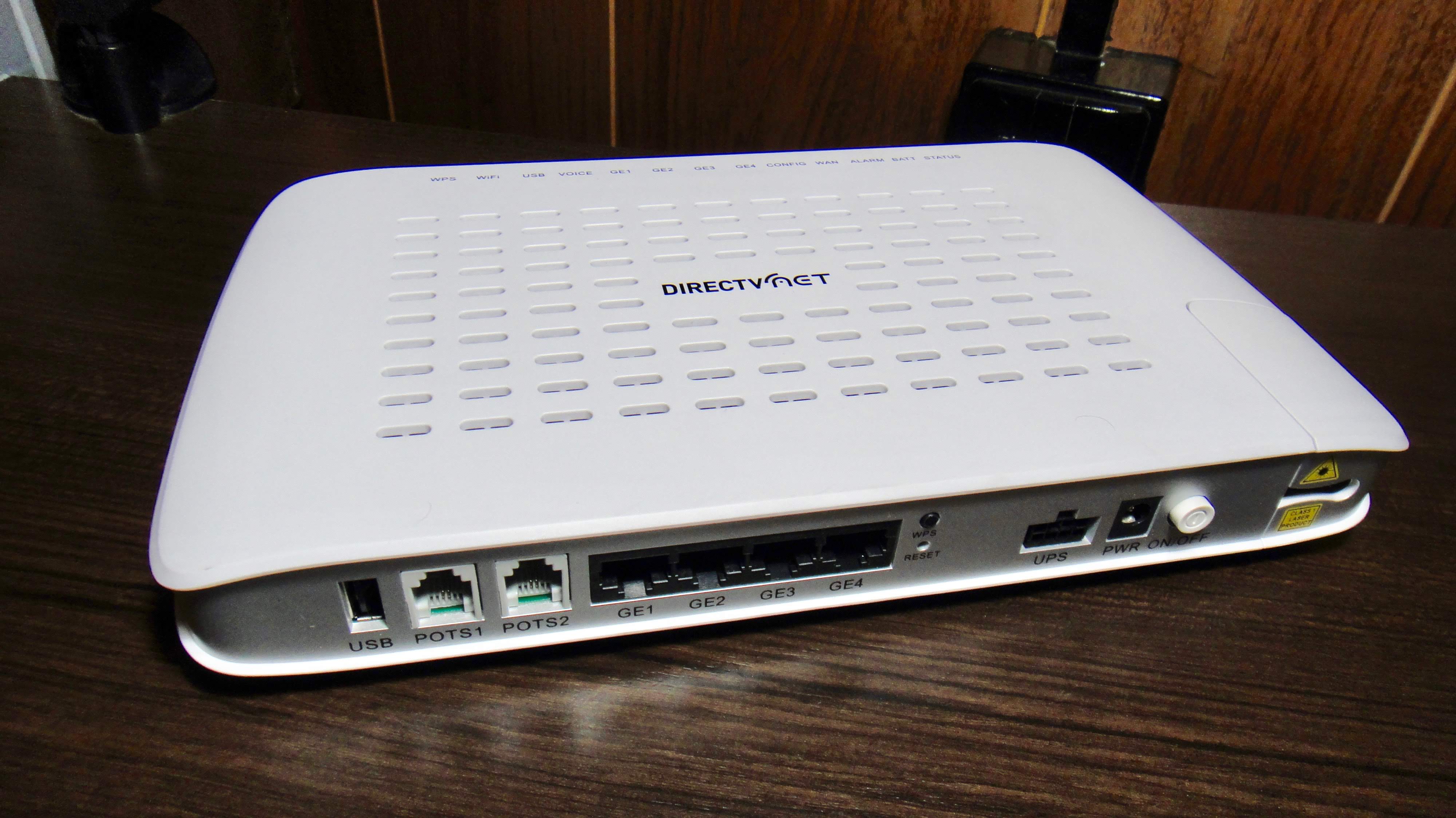Modem Zhone Technologies zNID-GPON-24xxA / DirecTV Fibra Argentina