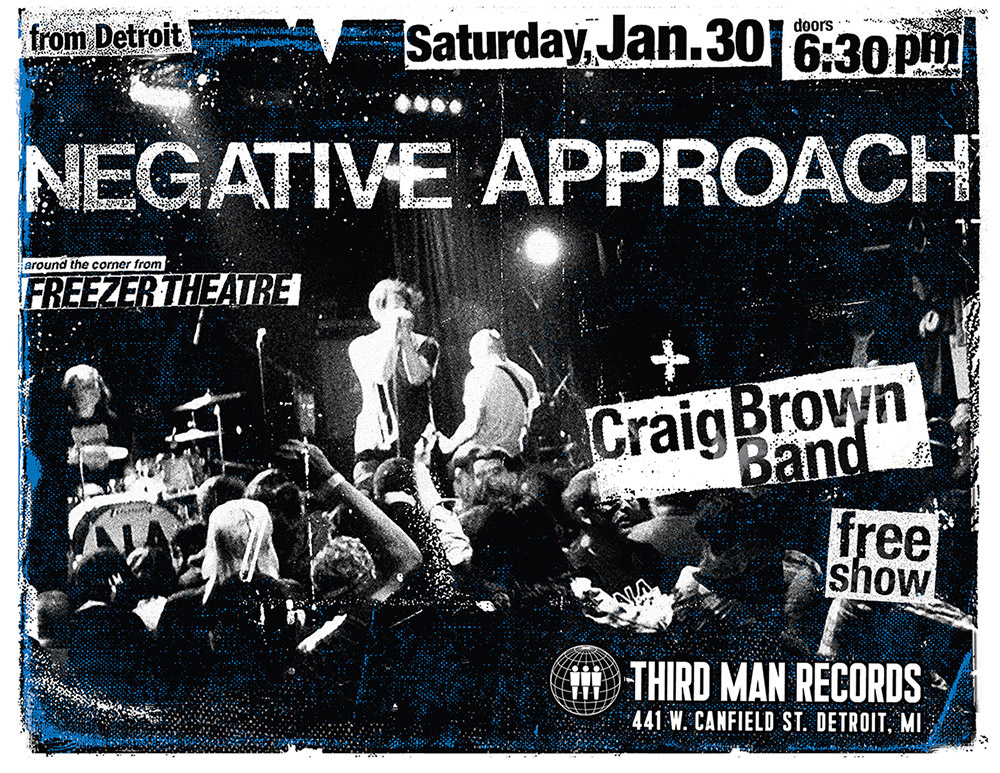 MOTORCITYBLOG: SHOW REVIEW: Negative Approach live at Third Man Records ...
