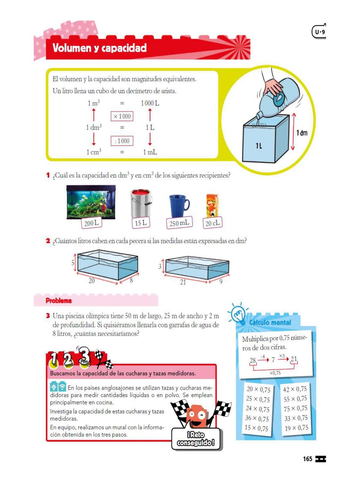 AULA 16 CB maestro Rafael: Matemáticas Un 9ª. Volumen y capacidad.