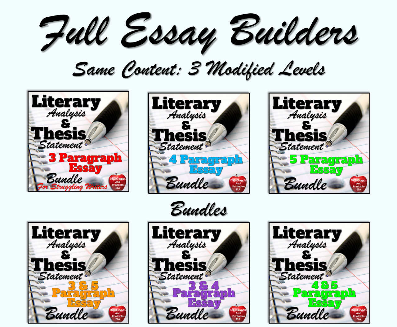 Scaffolding and Differentiating The Literary Analysis