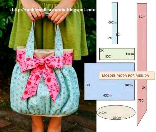 Diversos tipos de moldes de bolsas | Molde para imprimir