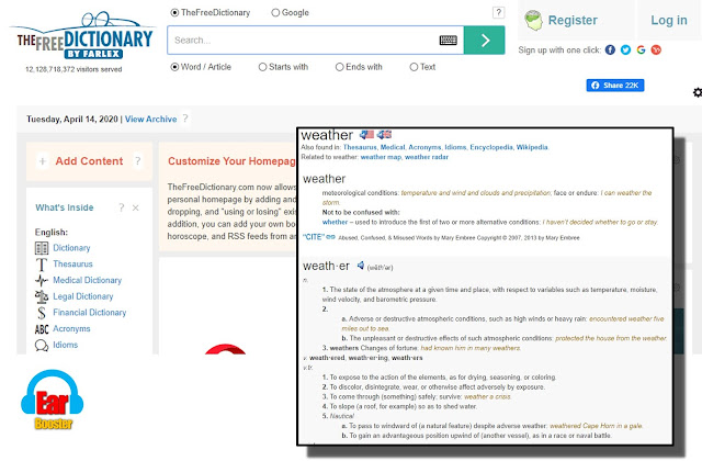 ENGLISH EAR BOOSTER: Top 9 Free Online English Dictionaries 2020