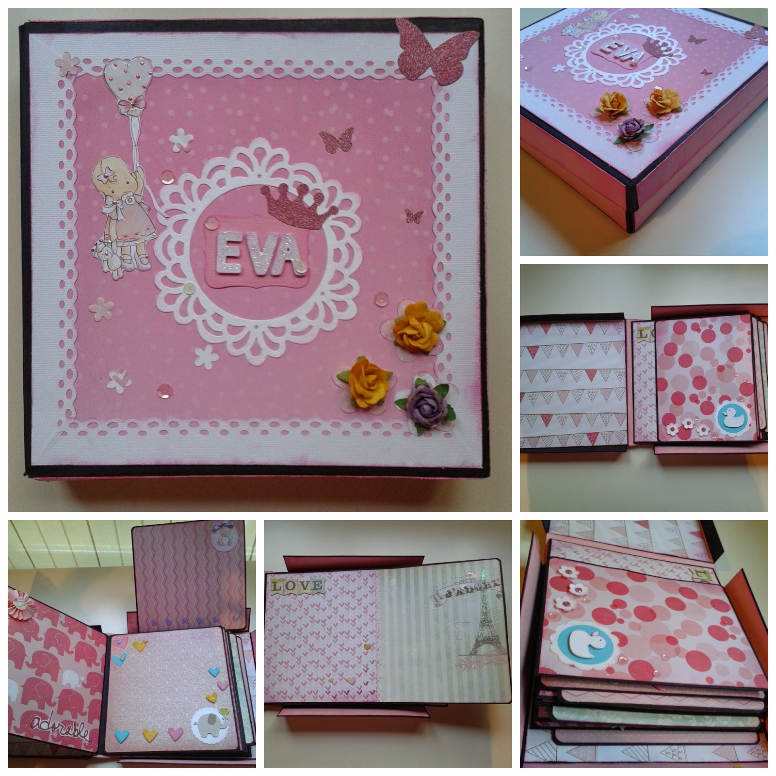 papelidea: Album en una caja Tutorial.