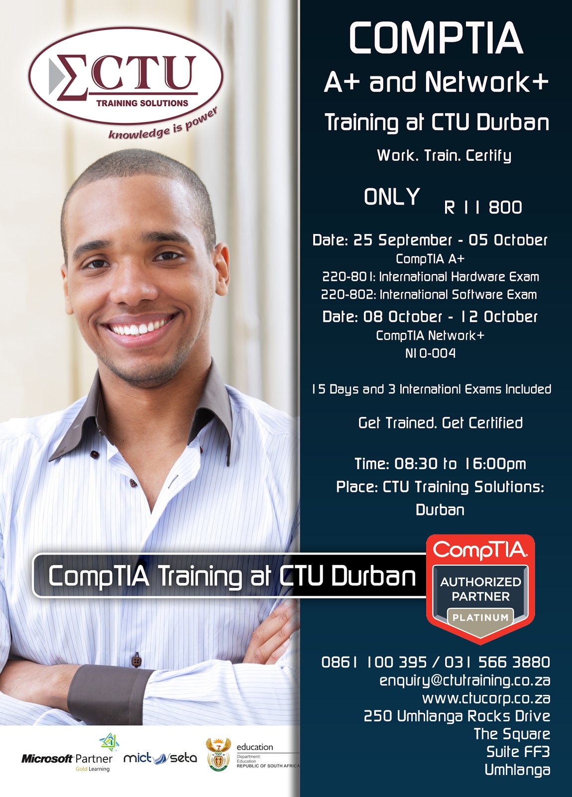 CompTIA Training at CTU Durban | CTU Training Solutions Chatz