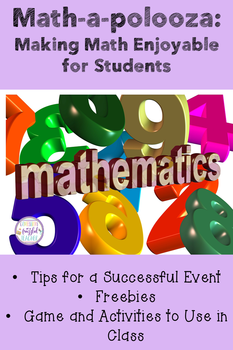 Confessions of a Frazzled Teacher: Mathapolooza: Making Math Enjoyable ...