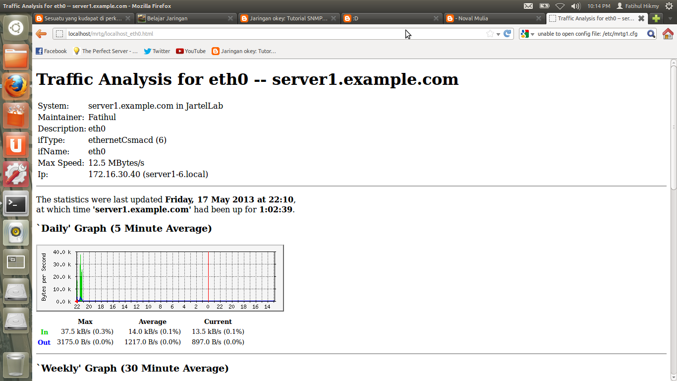 Purba Family: Tutorial Monitoring Jaringan Menggunakan SNMP dan MRTG ...