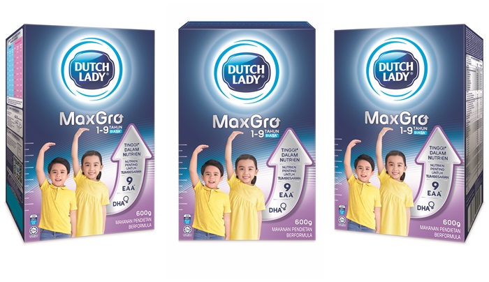 Dutch Lady MaxGro Baharu Menyokong Tumbesaran Optimum Untuk Kanak-kanak