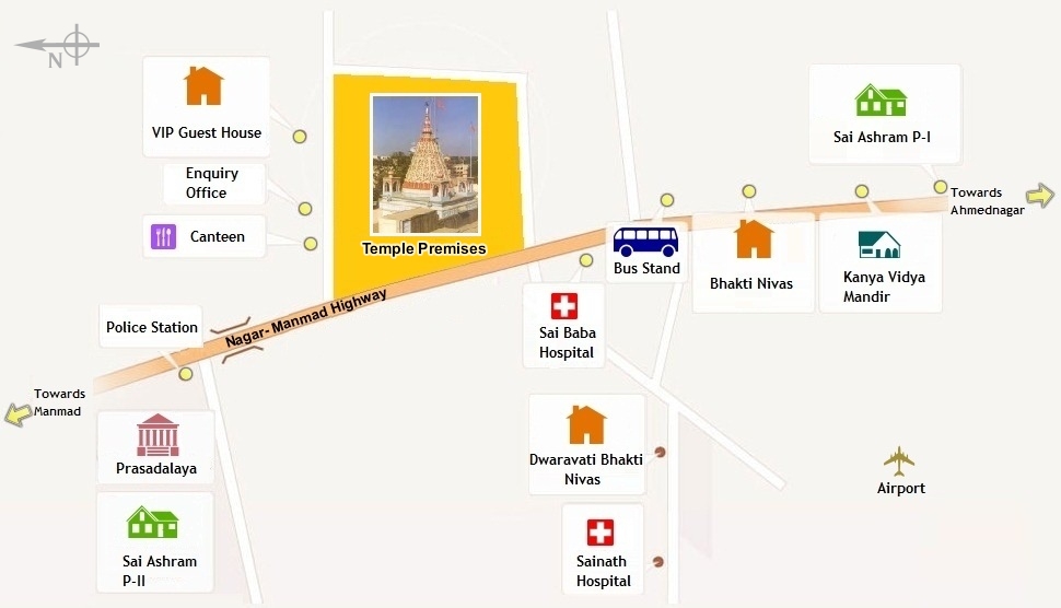 Shirdi Map ~ Welcome to Shirdi Sai Website