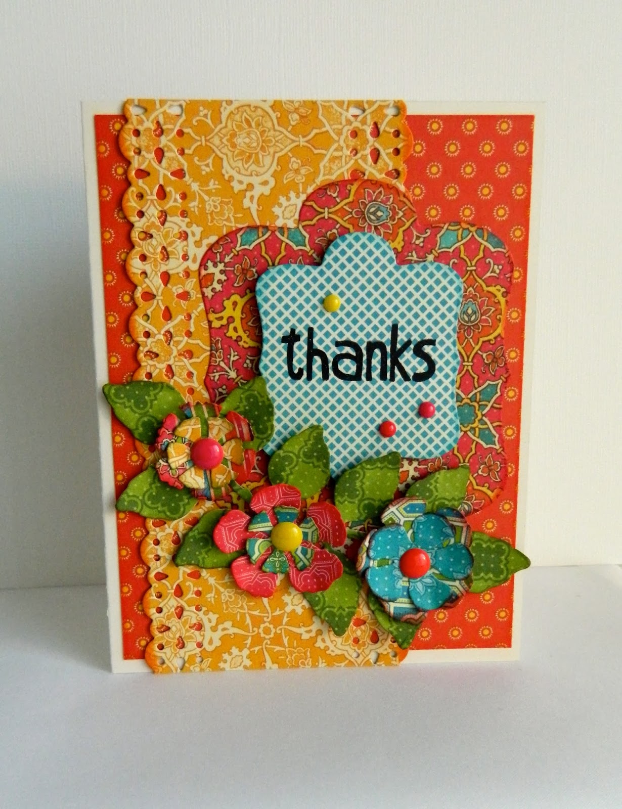 Pattitudes: Thank You Card: Mojo Monday 320 & Graphic 45 November Challenge