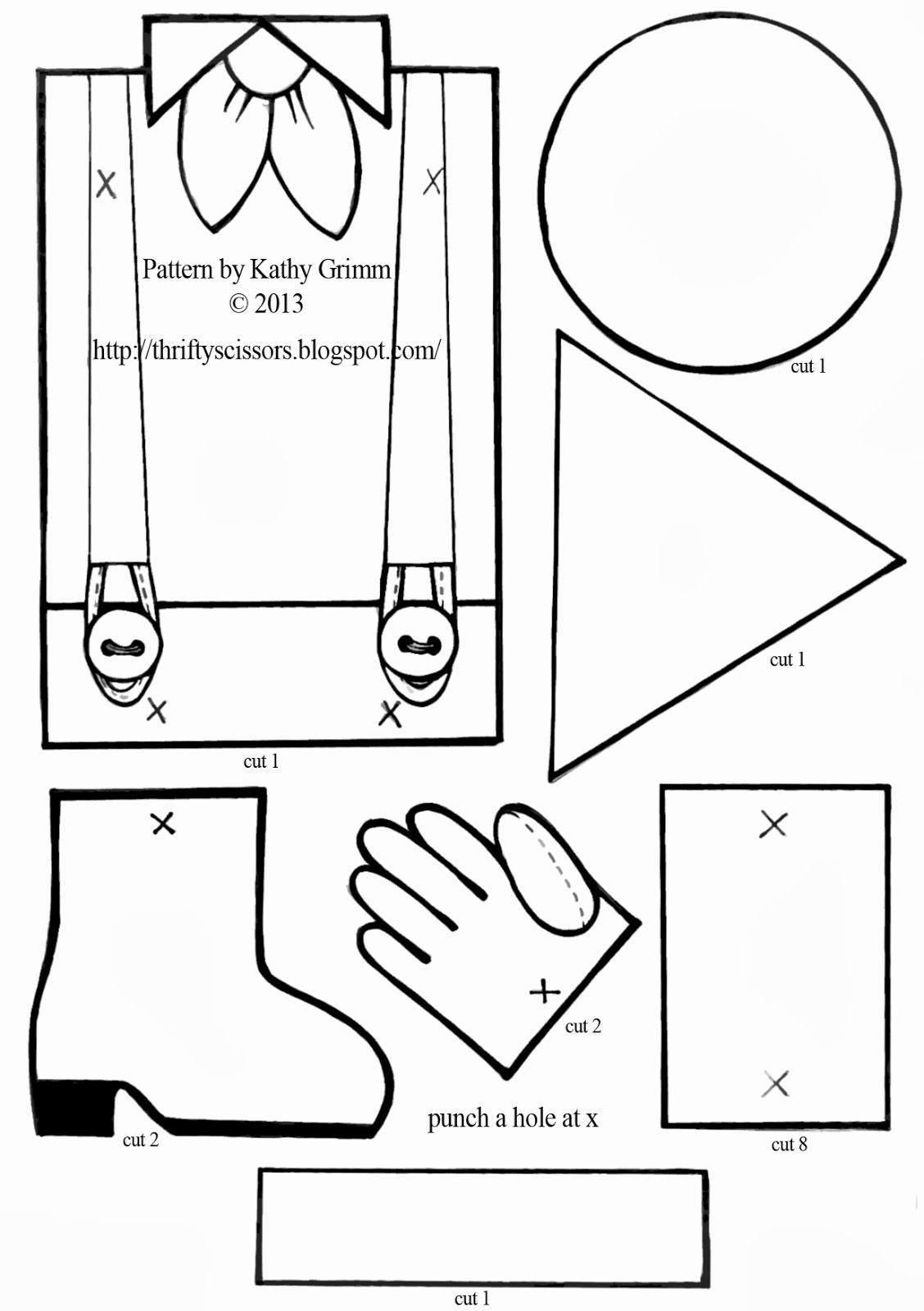 Craft a Paper Scarecrow Jumping-Jack | Thrifty Scissors