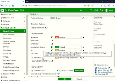 My Cybersecurity Journal: Fortigate SSL/TLS Inspection