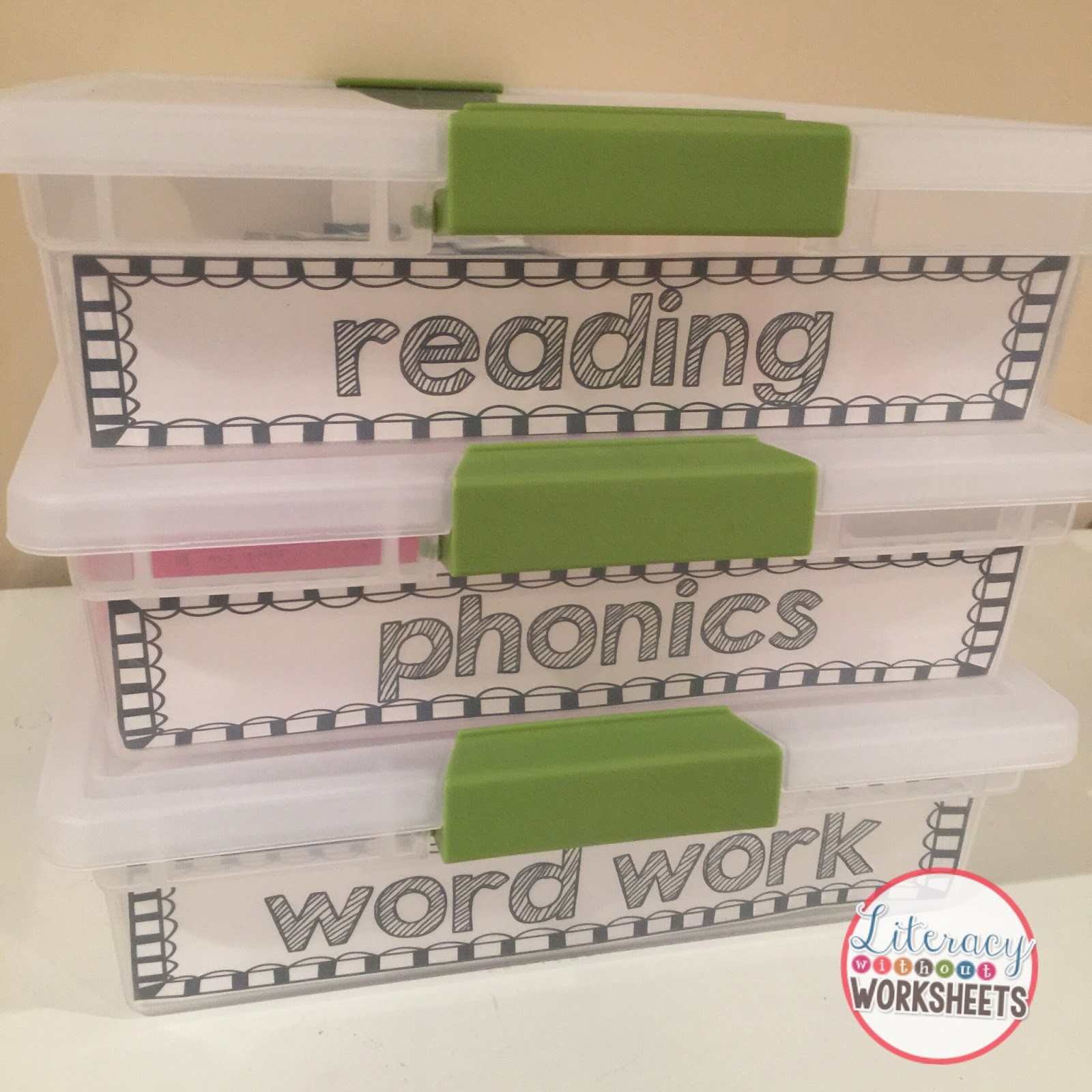 Differentiating Literacy Work Stations - Literacy Without Worksheets