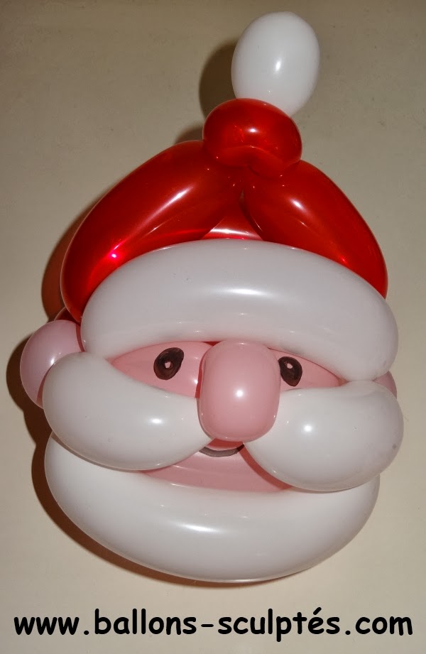 Ballons sculptés: Photos des sculptures de ballons pour Noël