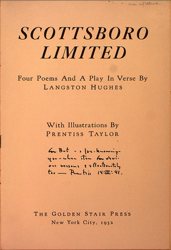 Alabama Yesterdays: Langston Hughes' Alabama Poems