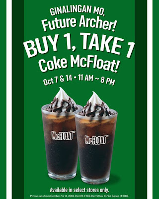 Manila Shopper: McDo Taft & Quirino Buy1 Take1 Coke McFloat Promo ...