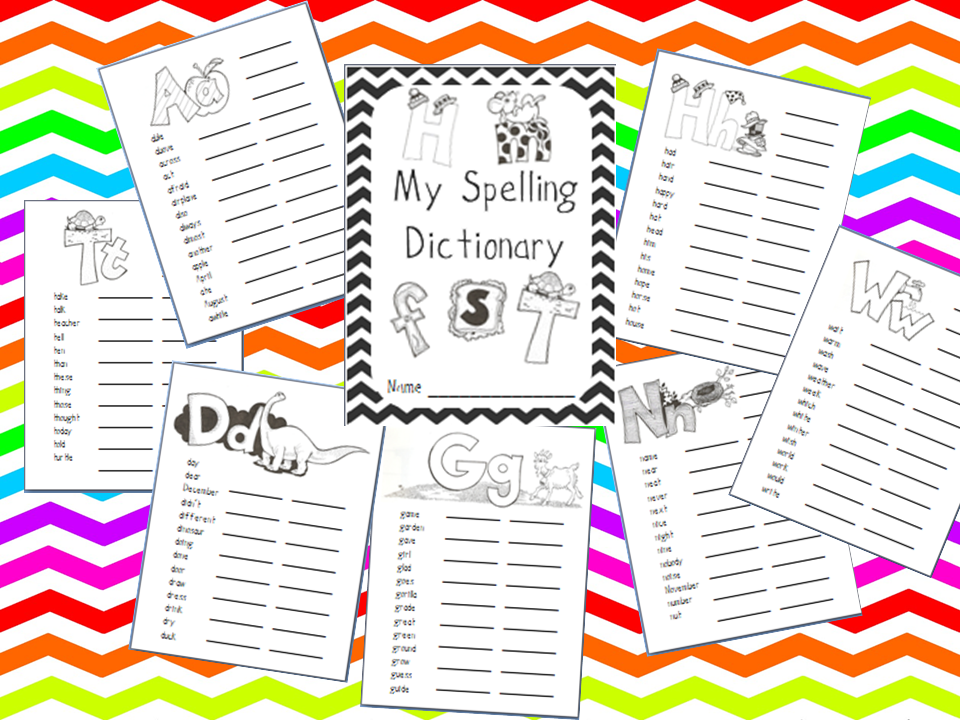 FUNdamentals Of Firsts: Spelling Dictionary Booklet