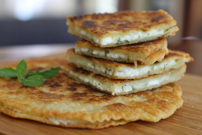 Food Lust People Love: Tiganopsomo - Feta-Stuffed Fried Bread #BreadBakers