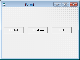 Membuat Tombol Restart dan Shutdown Menggunakan Visual Basic | Dewa-Pemrograman