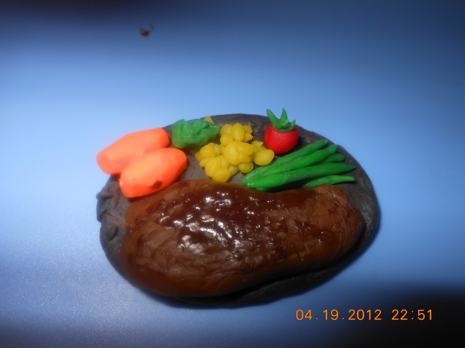 CREATE A HOBBY : Beef Steak? Not real but A CLAY Food