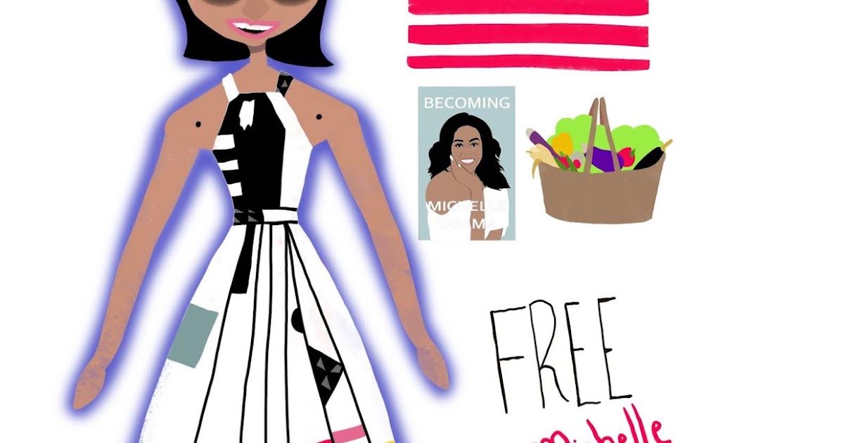 Author Amanda Gatton: FREE Michelle Obama Articulated Paper Doll