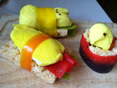 It's Yummy to My Tummy: Happy April Fool's - Peep Sushi