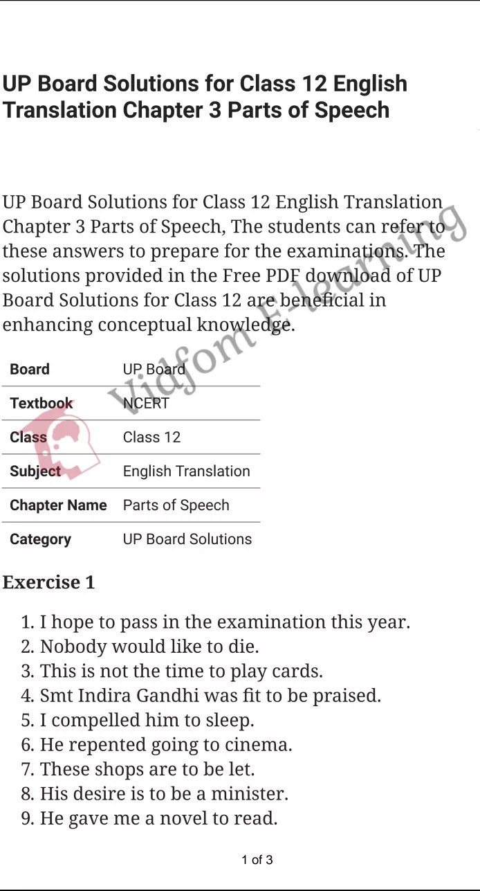 NCERT Solutions For Class 12 English Translation Chapter 3 Parts Of ncert-solutions-for-class-12-english-translation-chapter-3-parts-of