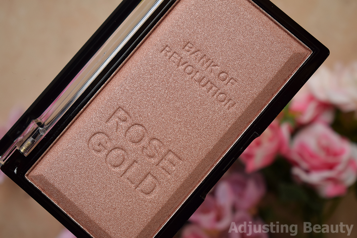 Review: Makeup Revolution Rose Gold Ingot Highlighter - Adjusting Beauty