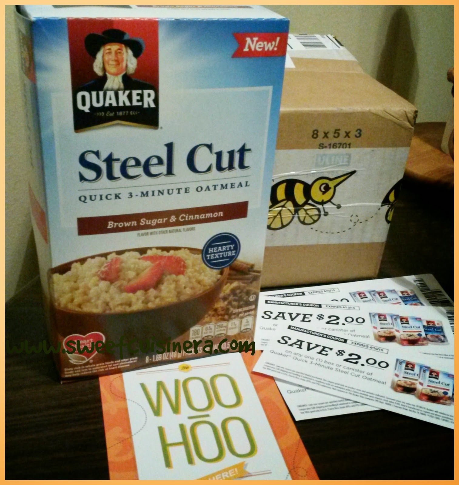 The Sweet Cuisinera: Bzzagent:Quaker® Steel Cut Quick 3-Minute Oatmeal ...