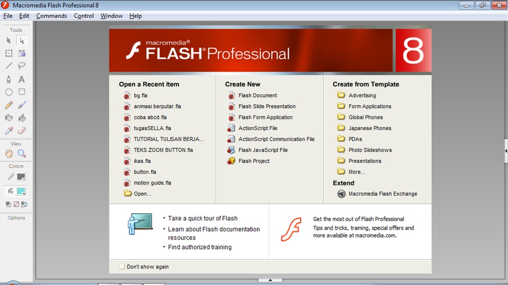 Tutorial Flash Dasar : Membuat Teks Zoom ~ Serba-Serbi "Sella"