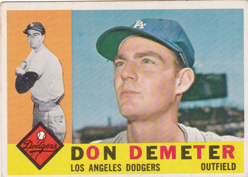 Horizontal Heroes: The 1960 Topps Set: #234 Don Demeter