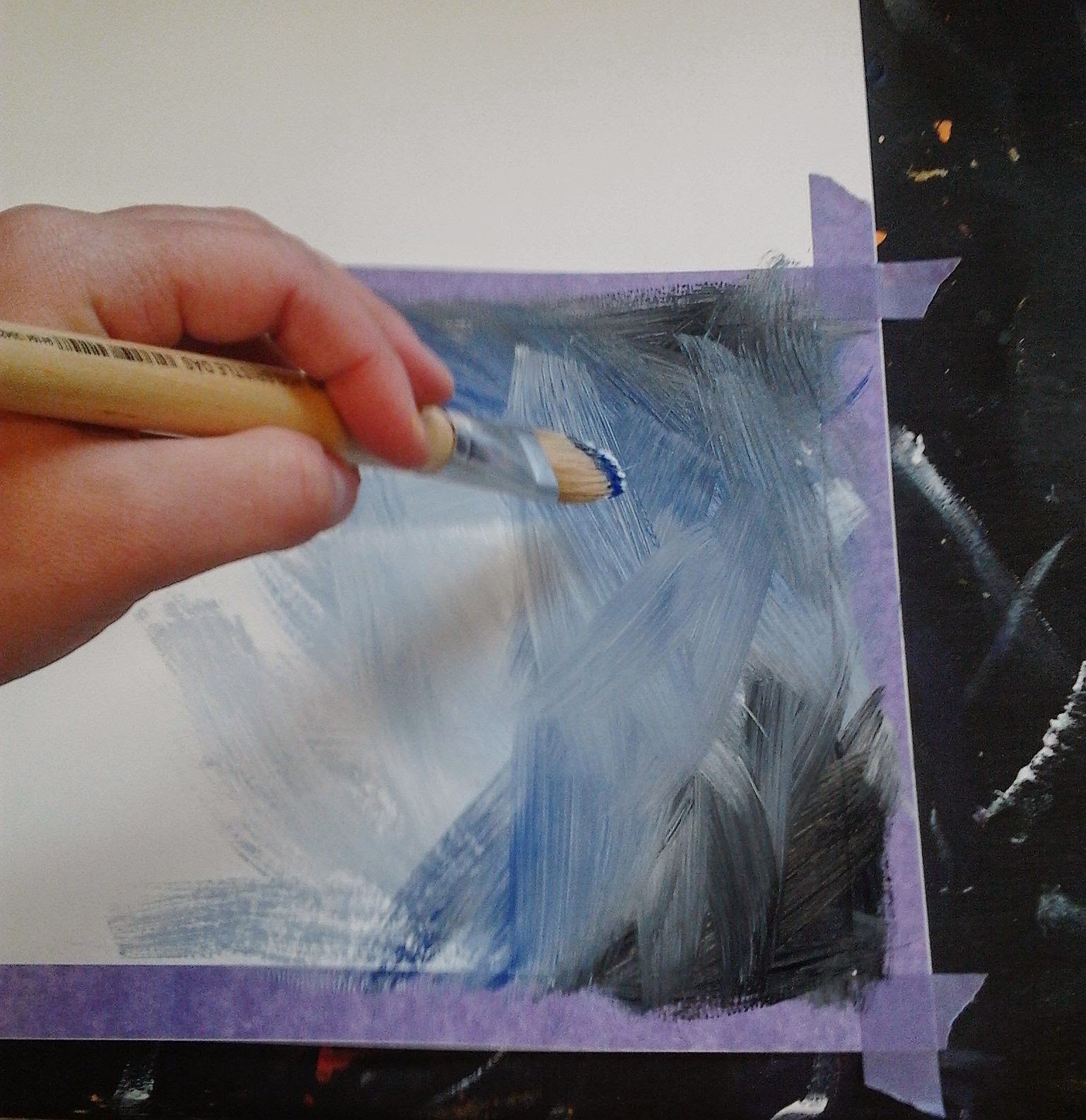 Once again: How to do an acrylic paint image tranfer....