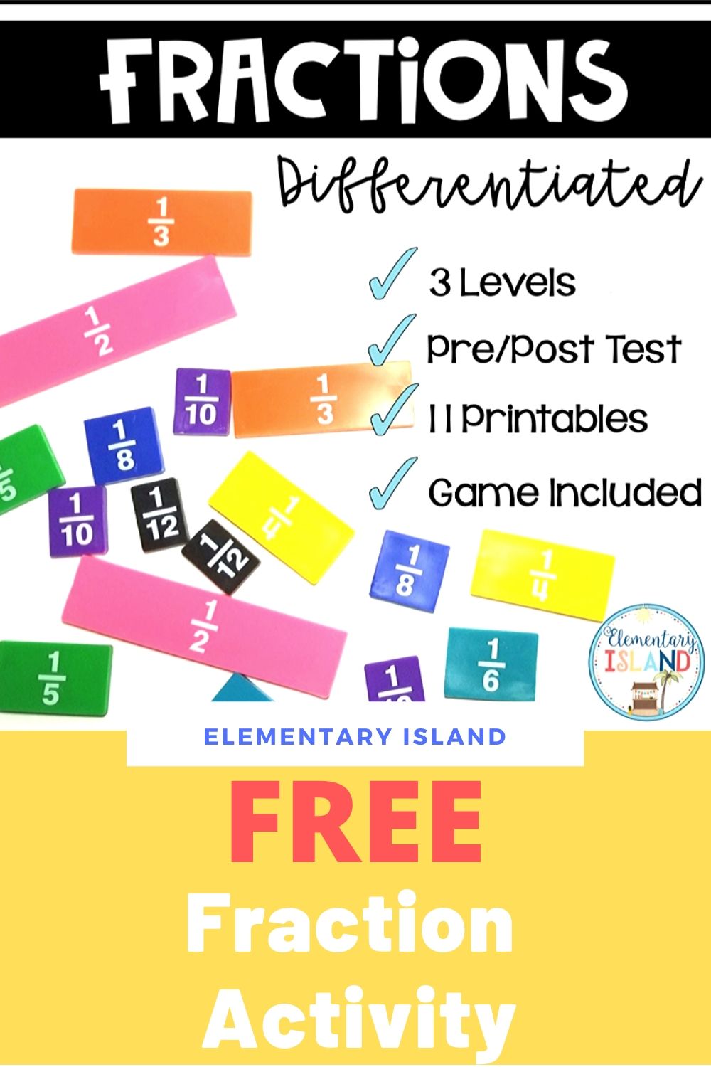 FREE Fraction Fun • Elementary Island