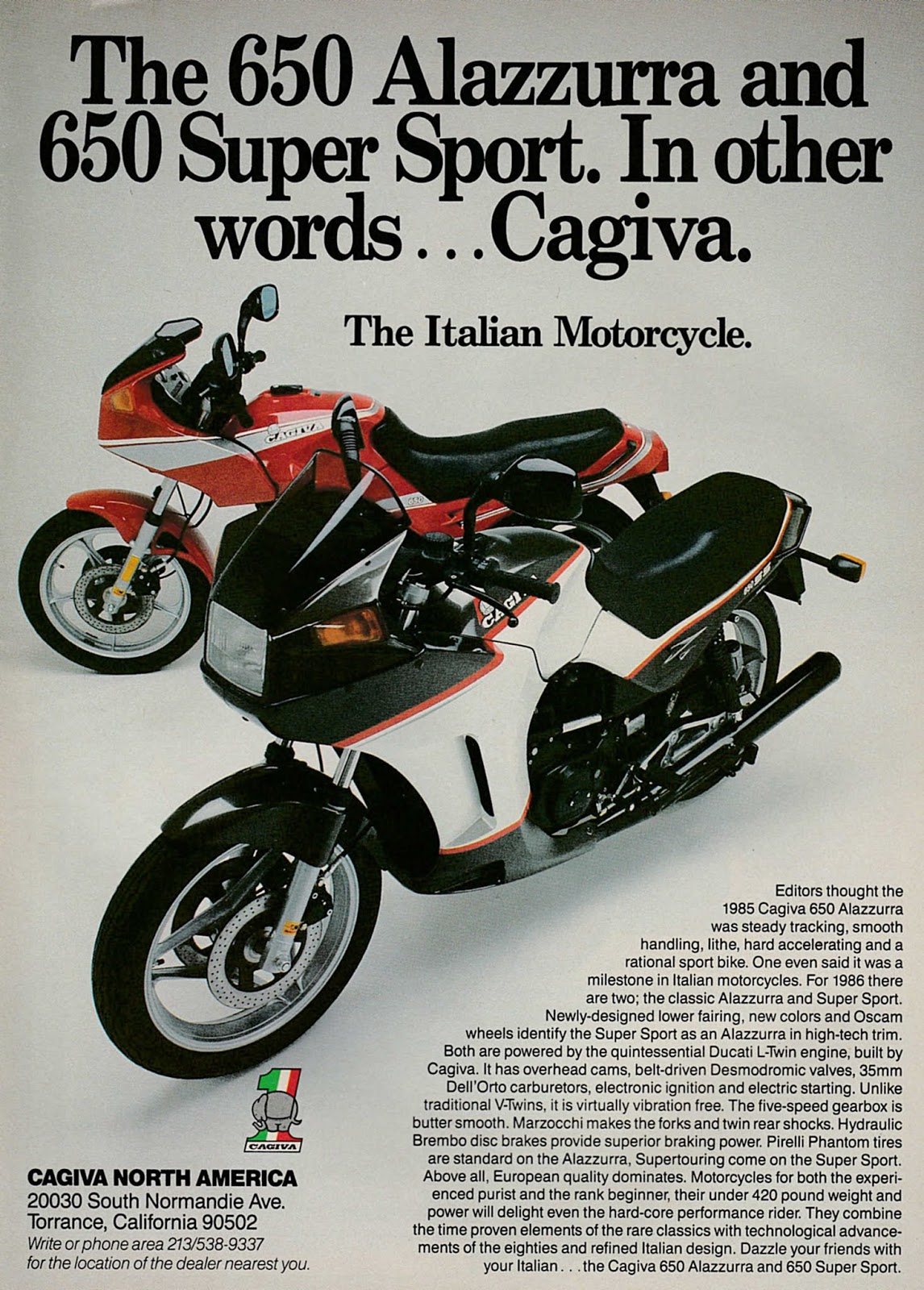 Progress is fine, but it's gone on for too long.: Cagiva 1986