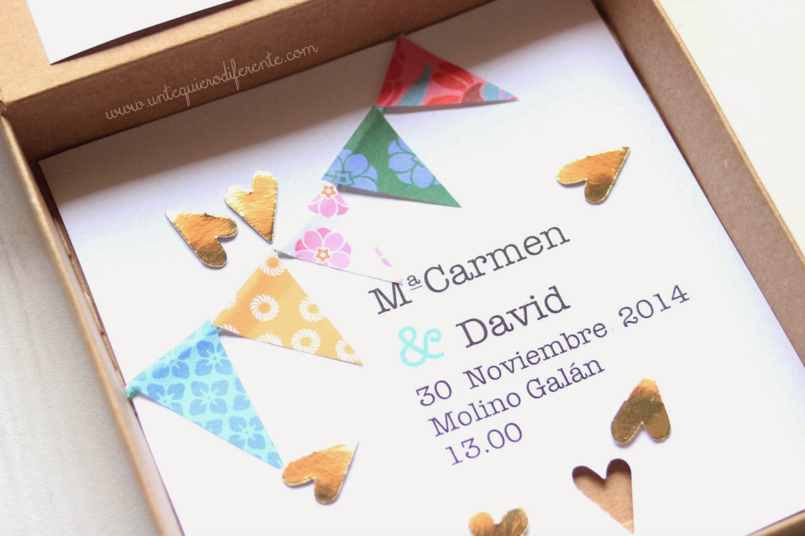 Invitaciones de boda: Invitación en kraft, con mapa, etiqueta y ...